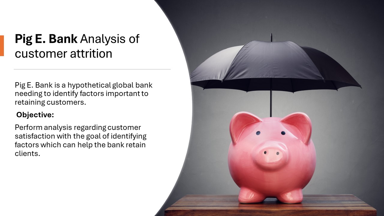 Pig E. Bank Project – Robert Linker Data Portfolio